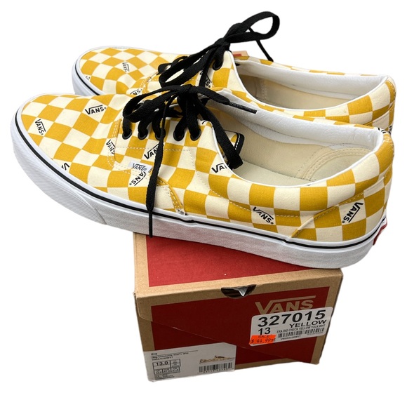 Vans | Shoes | Mens Vans Era Big Checkyolk Yellowtrue White Size 3 ...